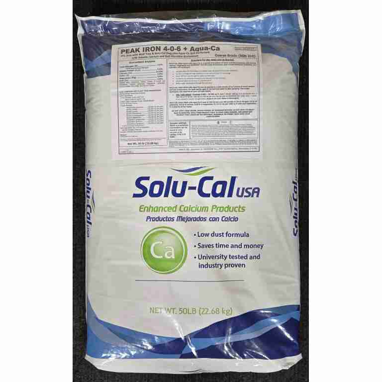 Solu-Cal 4-0-6 Peak Iron +Aqua-Ca | Nebraska Turf Products